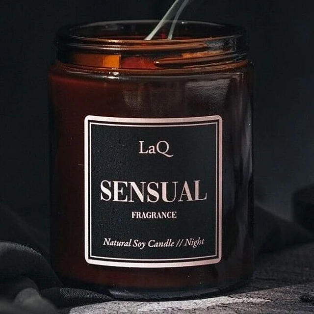Mirišljava Sveca od Soje Sensual Night 180 ml | LaQ | Kozmo