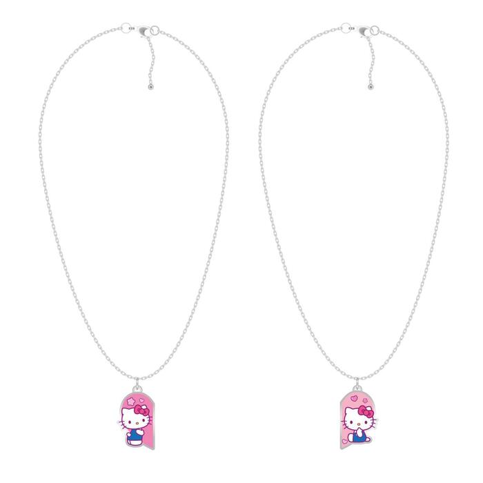 Hello Kitty ogrlice za drugarice sa povezanim privescima | Cerda Beauty ...
